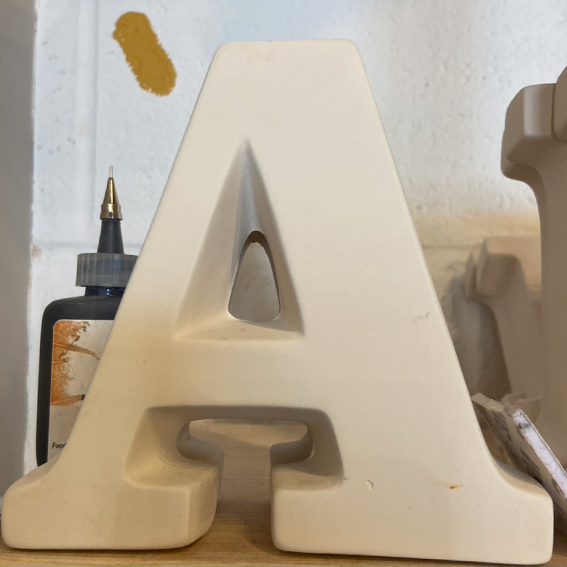 Large Letter - A | Pottery Painting in Macclesfield at Periwinkle and Clay