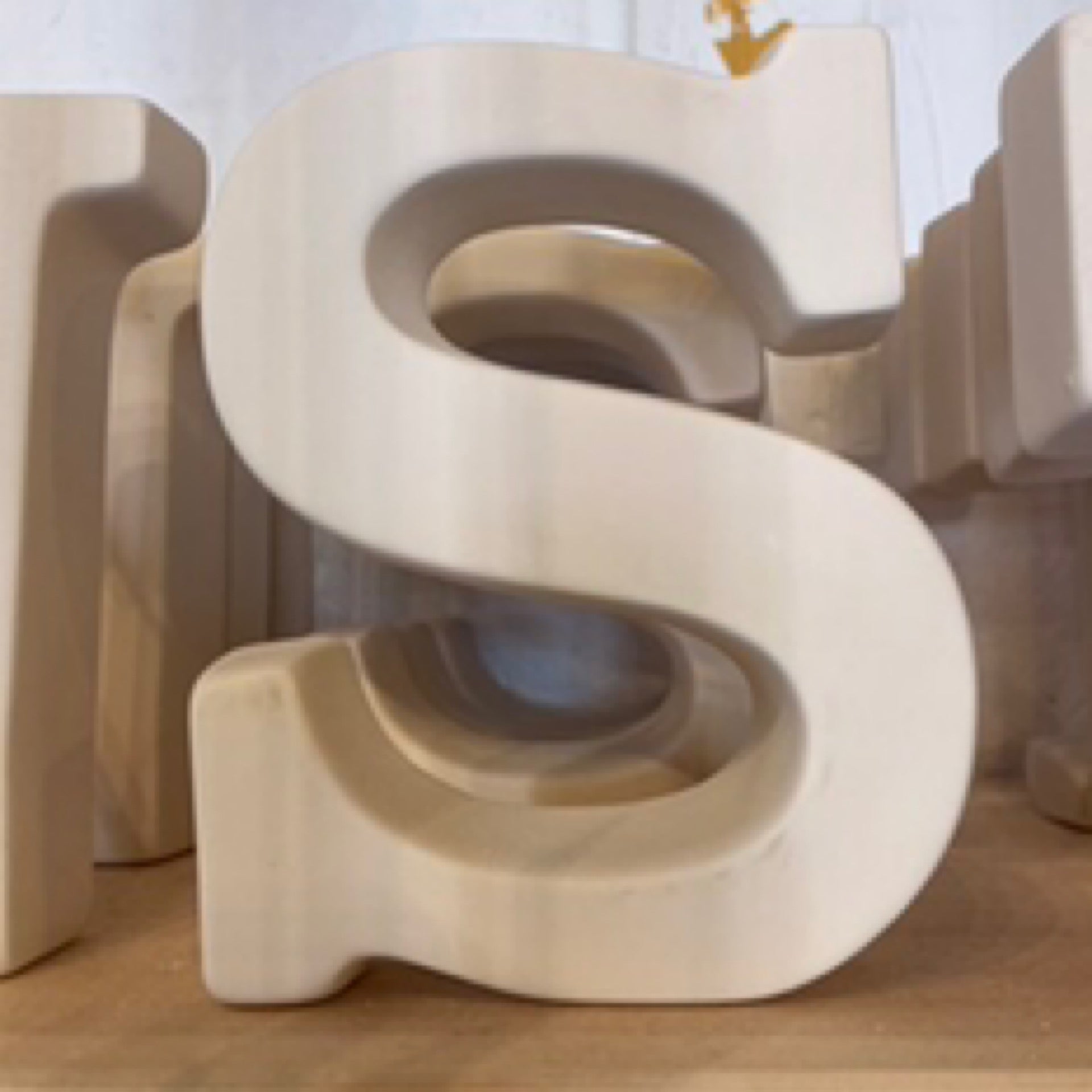 Large Letter - S | Periwinkle & Clay Creative Studio, Pottery Painting ...